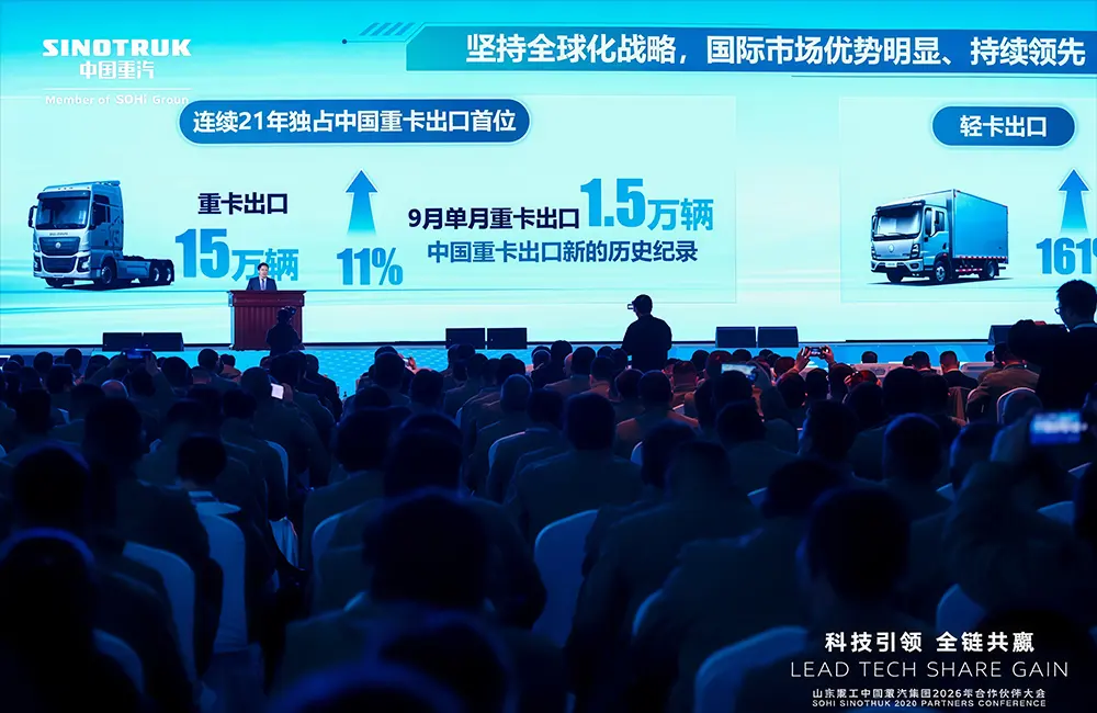 Sinotruk broke industry records again in the first month of 2026!